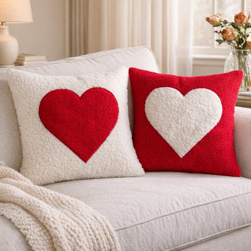 White Romantic Pillow - Etsy