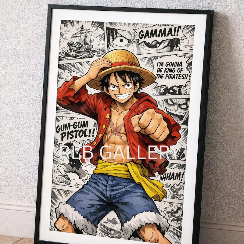 Manga Panel Luffy - Etsy