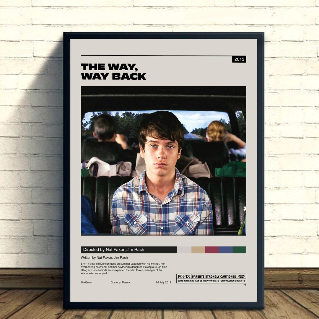 The Way Way Back Movie Poster, Indie Film Fan Wall Art, Coming of Age ...