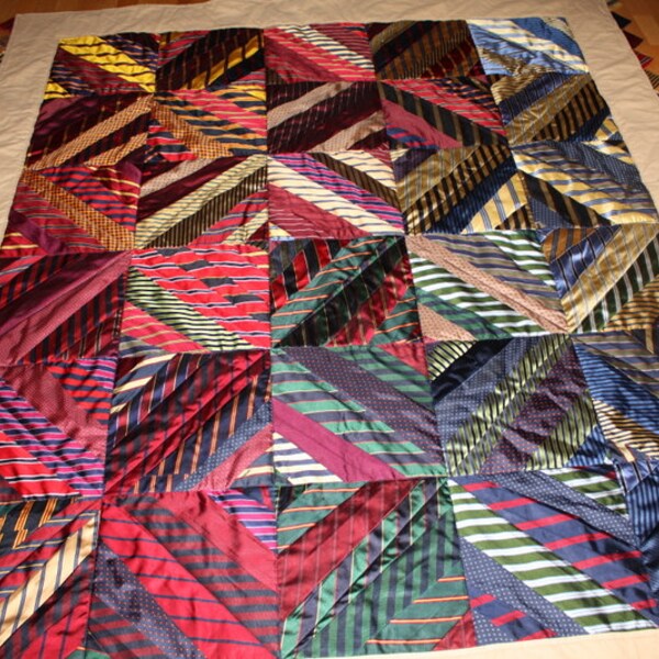Necktie Quilt - Etsy