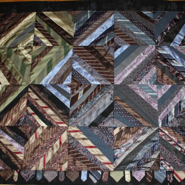Necktie Quilt - Etsy