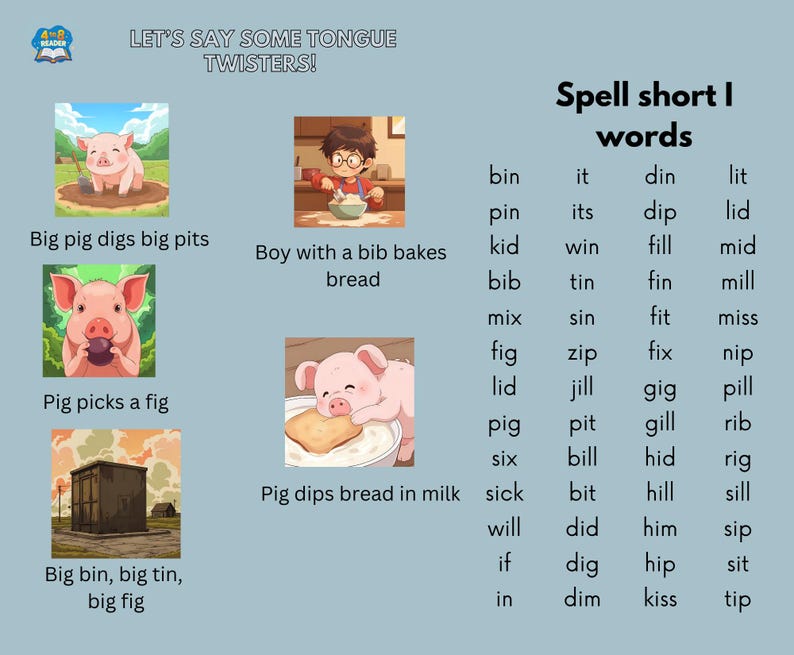 Phonics Short Vowel E Bundle | Word List, Sentences, Story With ...