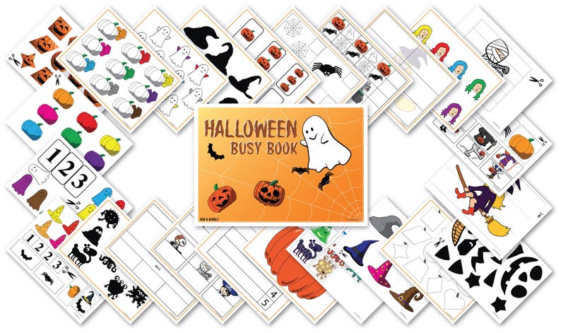 Halloween Busy Book PDF - Etsy New Zealand