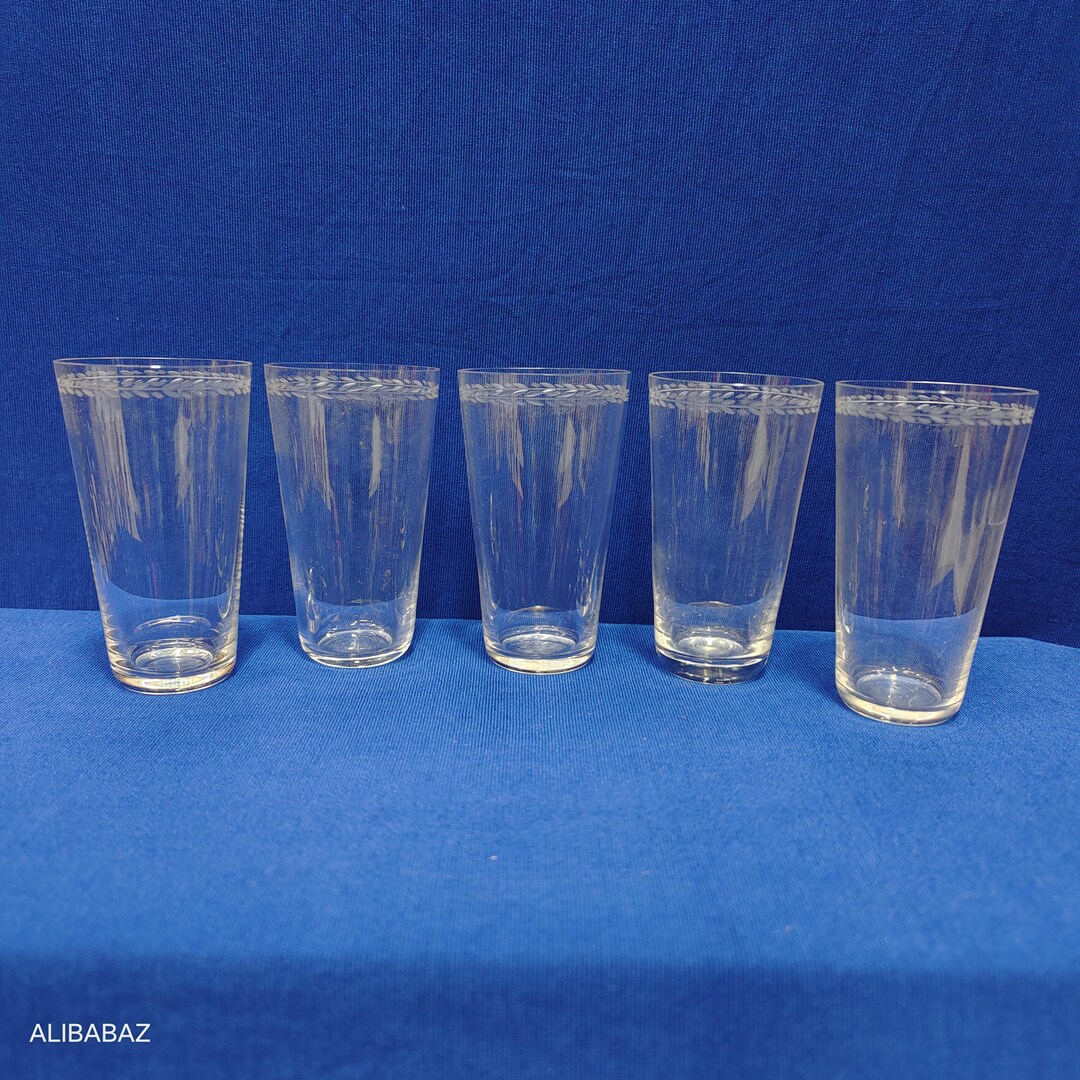 Vintage Locchi Glass Tumblers Mid Century Italian Table Decor - Etsy