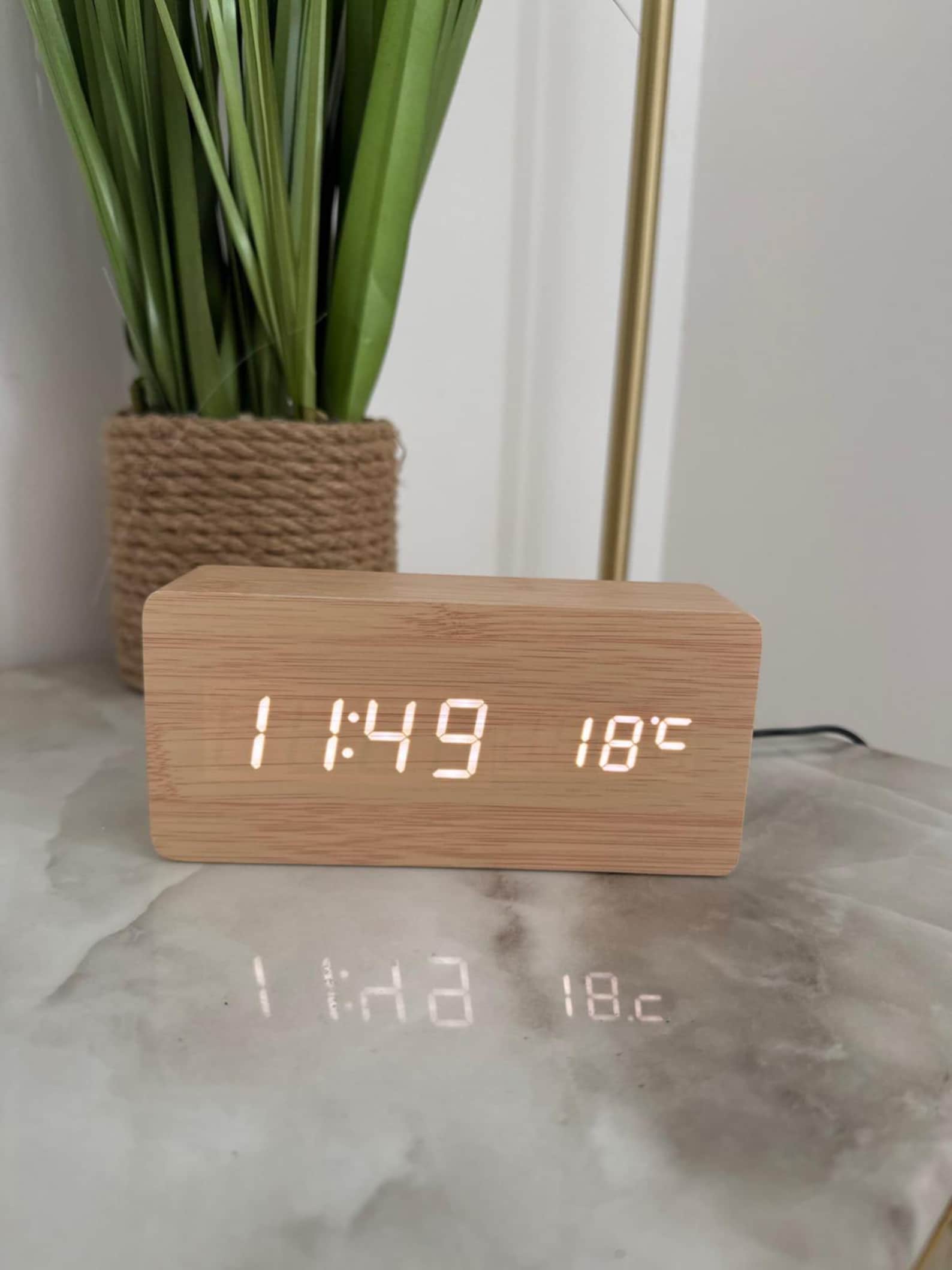 Handmade Beatifull Wooden Digital Clock | Desk Office Decor Home Decor ...