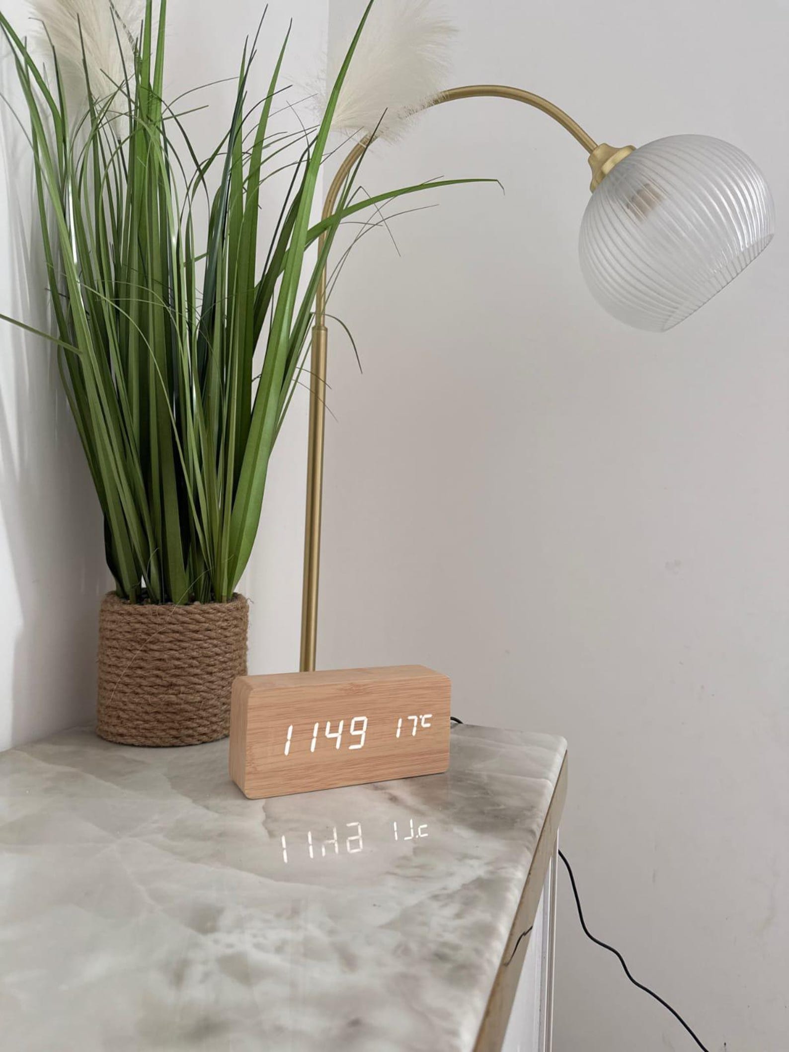 Handmade Beatifull Wooden Digital Clock | Desk Office Decor Home Decor ...