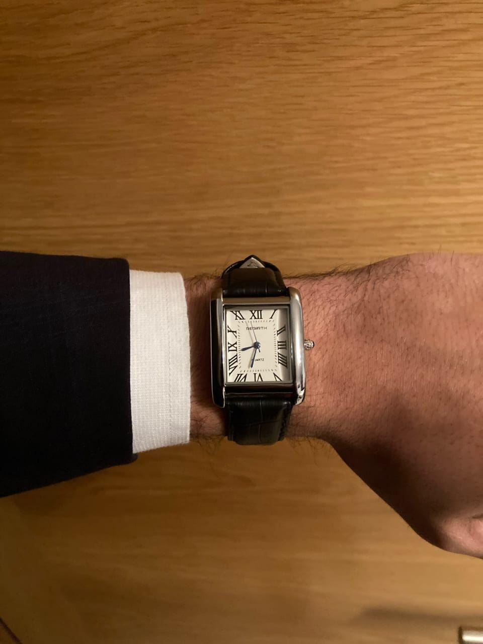 Mens Rebirth Vintage Style Classical Black Watch | Old Money Watch ...