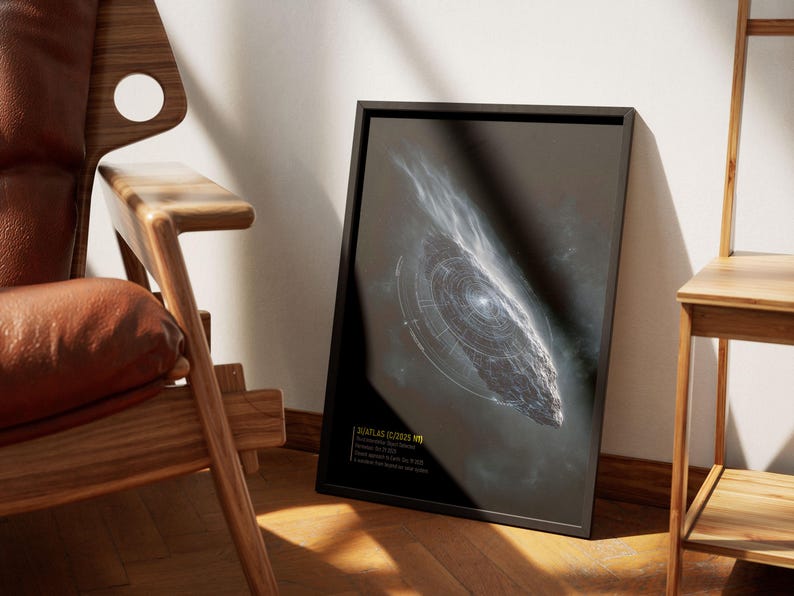 3I/ATLAS Interstellar Comet Poster • Space Art • Futuristic Cosmic ...
