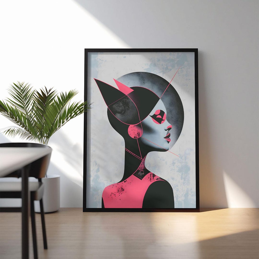 Geometric Cubist Portrait – Limited Edition (digital Download) - Etsy