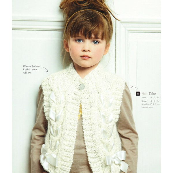 Girls Vest Pattern - Etsy
