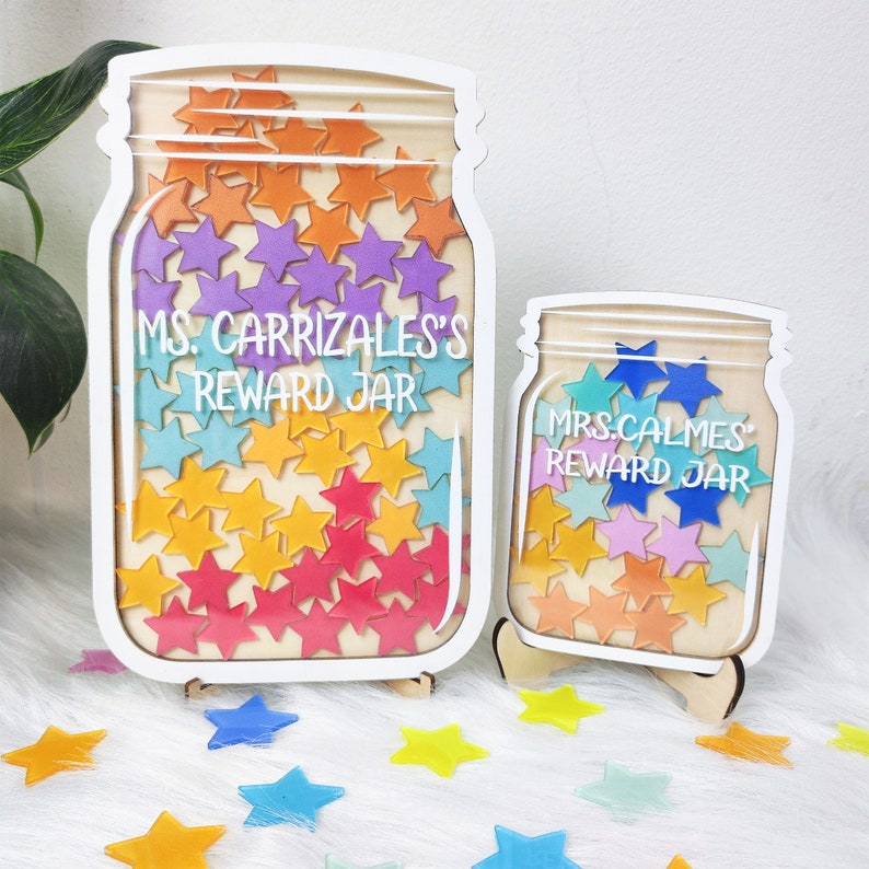 Personalized Reward Jar Magnetic for Classroom, Custom Kids Behaviour ...