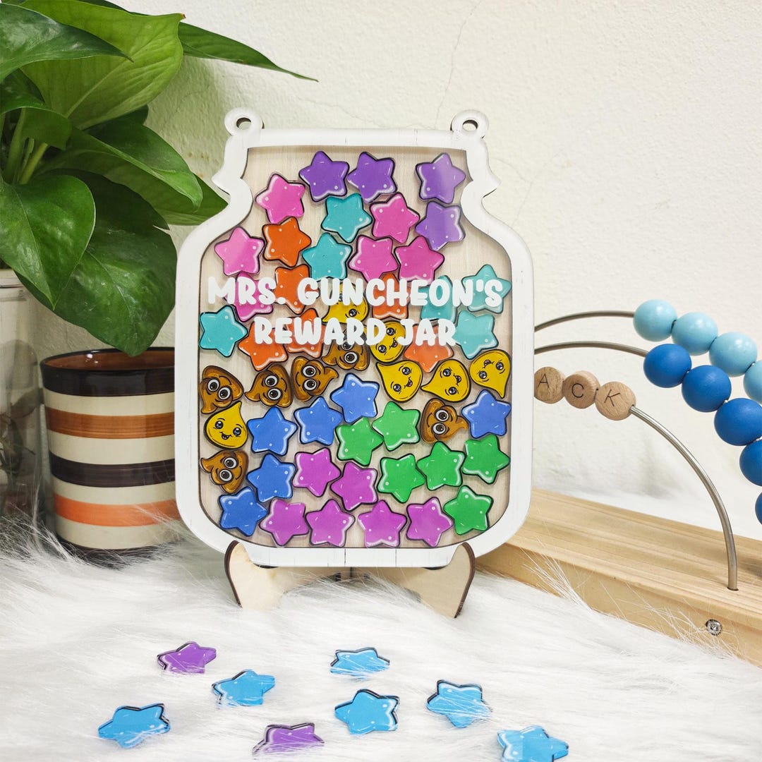 Personalized Potty Training Reward Jar, Custom Kids Toilet Reward ...