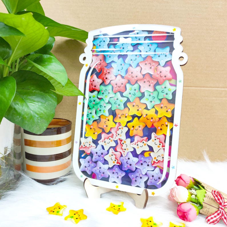 Personalized Star Cookies Reward Jar for Classroom, Custom Magnetic ...