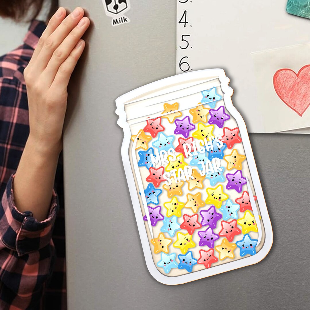 Personalized Compliment Reward Jar for Kids, Custom Magnetic Jar for ...