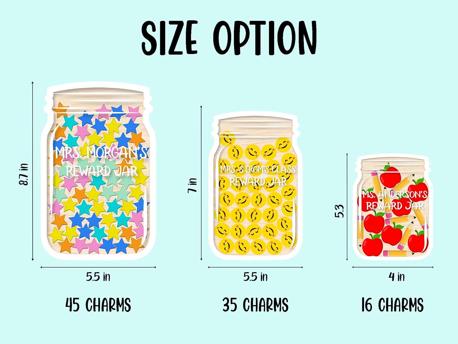 Personalized Star Cookies Reward Jar for Classroom, Custom Magnetic ...