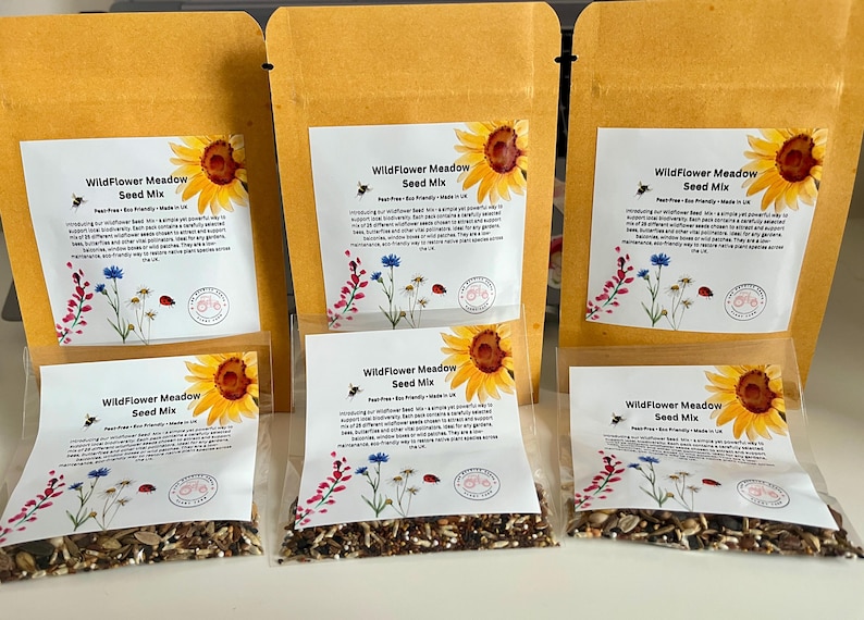 Wildflower Seed Packets - Etsy UK