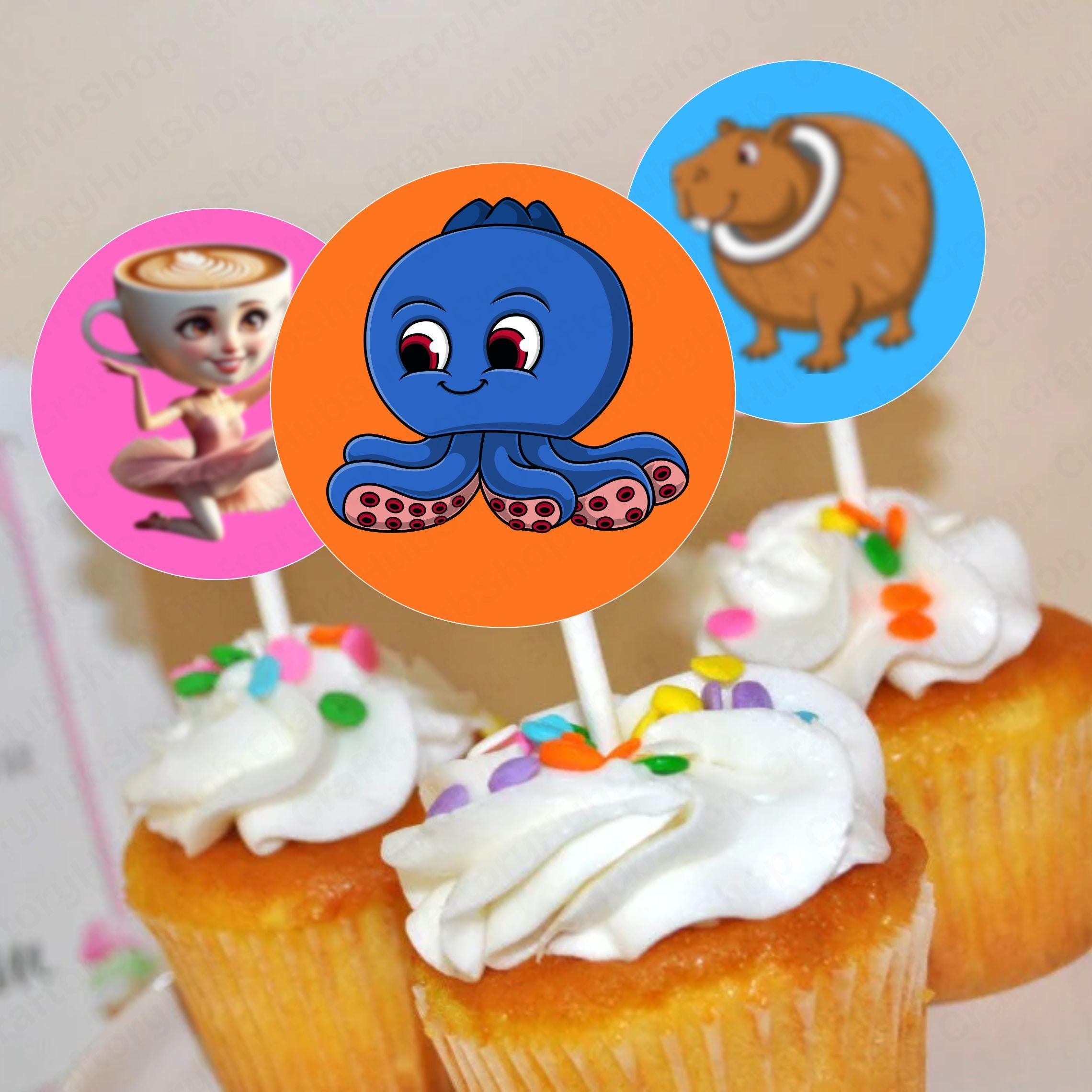 Italian Brainrot Meme Cupcake Topper - Etsy