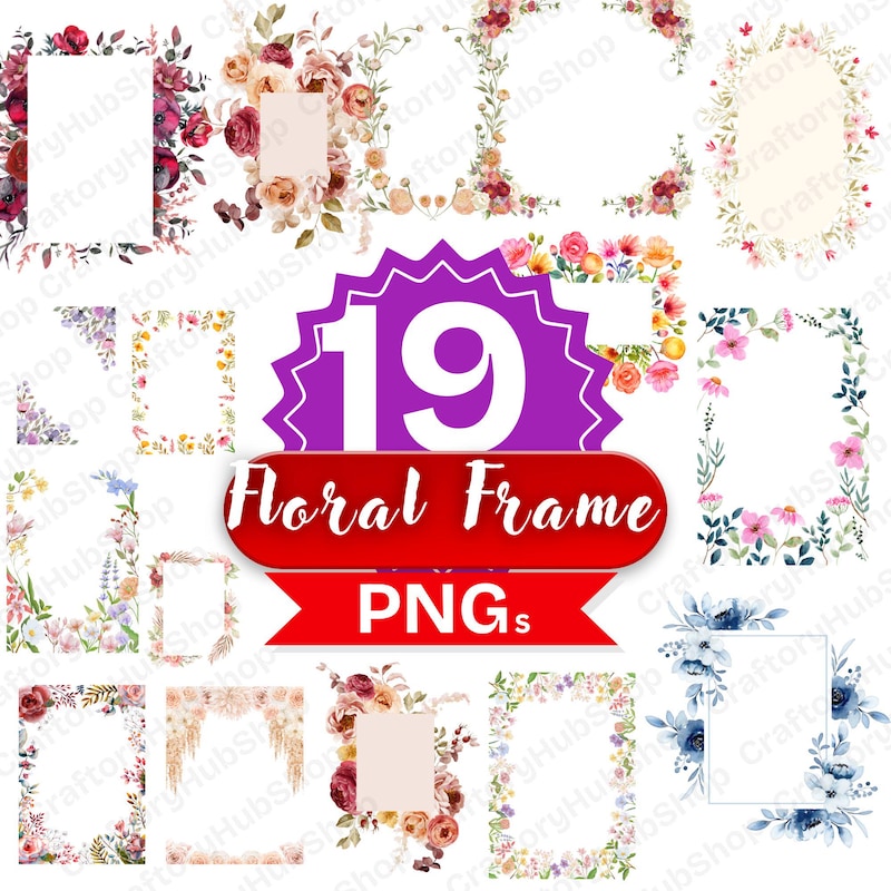 Floral Printable Borders - Etsy