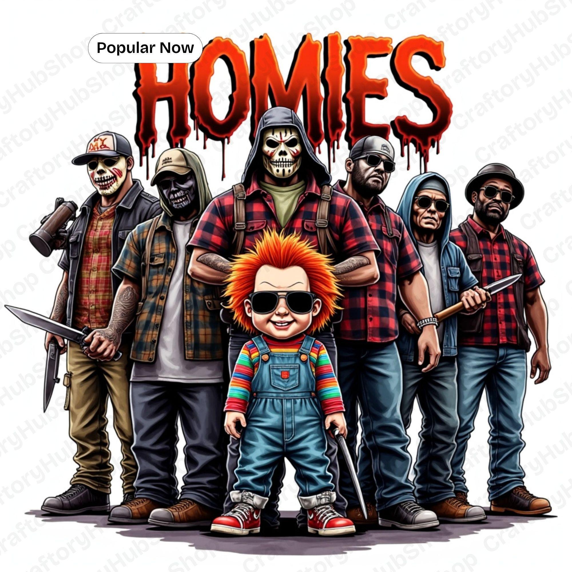 8 Chicano Homies Halloween Png Horror Series Killer Clipart Thug Life