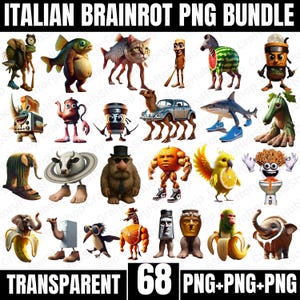 Papercraft brainrot la grande combination - Etsy España