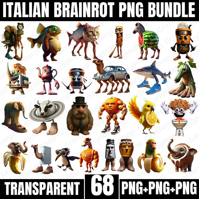 Papercraft brainrot la grande combination - Etsy España