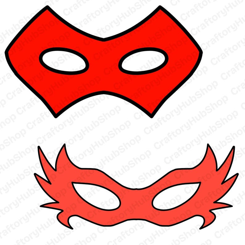 28 Superhero Mask Watercolor Clipart Hero Costume Vector PNG Clipart ...