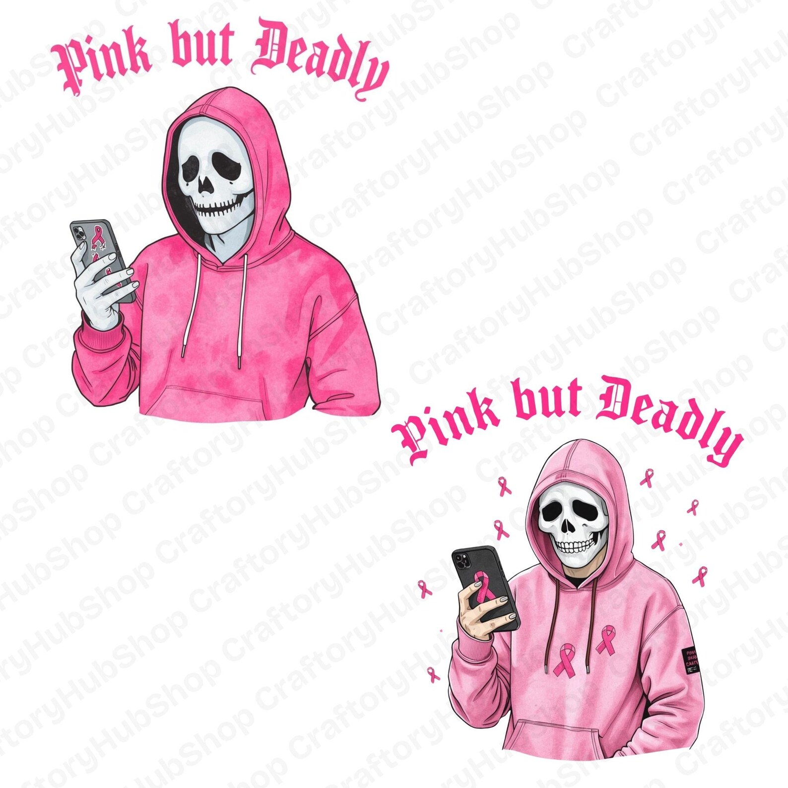 Ghostface Pink but Deadly Clipart, Girly Horror Printable Art JPG File ...