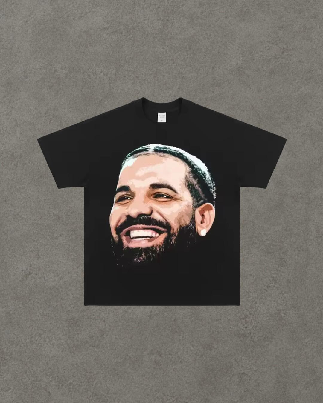 Drake Graphic T-shirt | Black Cotton, Hip Hop Streetwear - Etsy