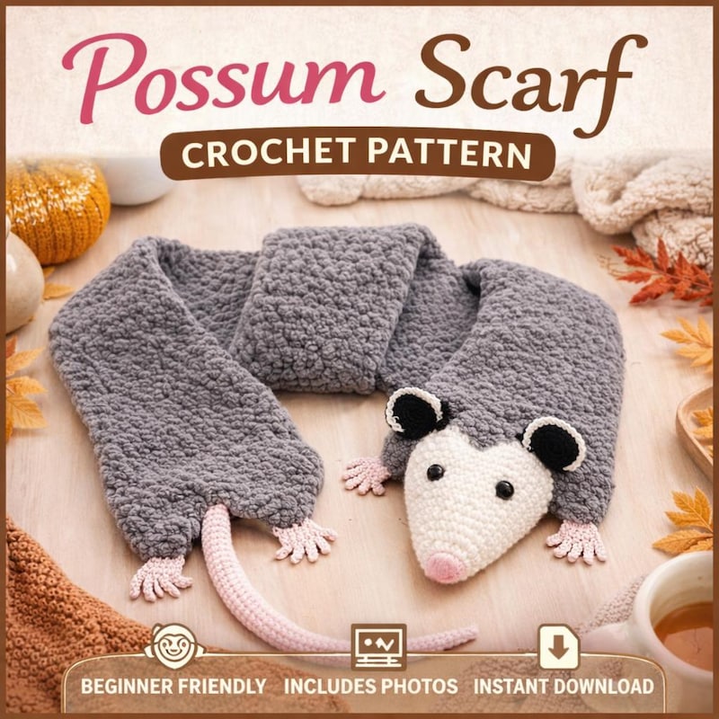 Opossums Crochet Pattern - Etsy