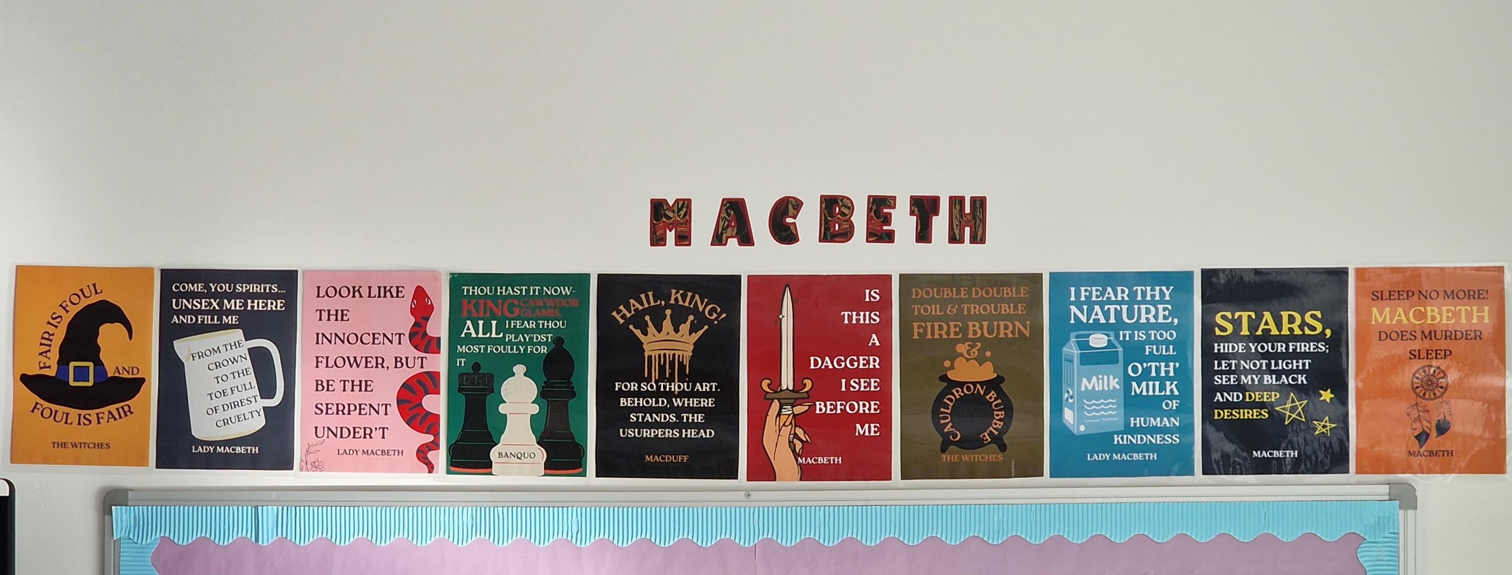 Macbeth Key Quote Posters | Classroom Display | English Literature ...