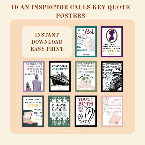 Inspector Calls Posters - Etsy UK