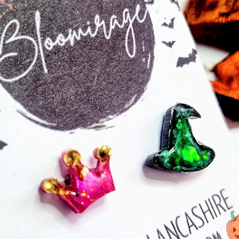 Wicked Stud Earrings Girls - Etsy UK
