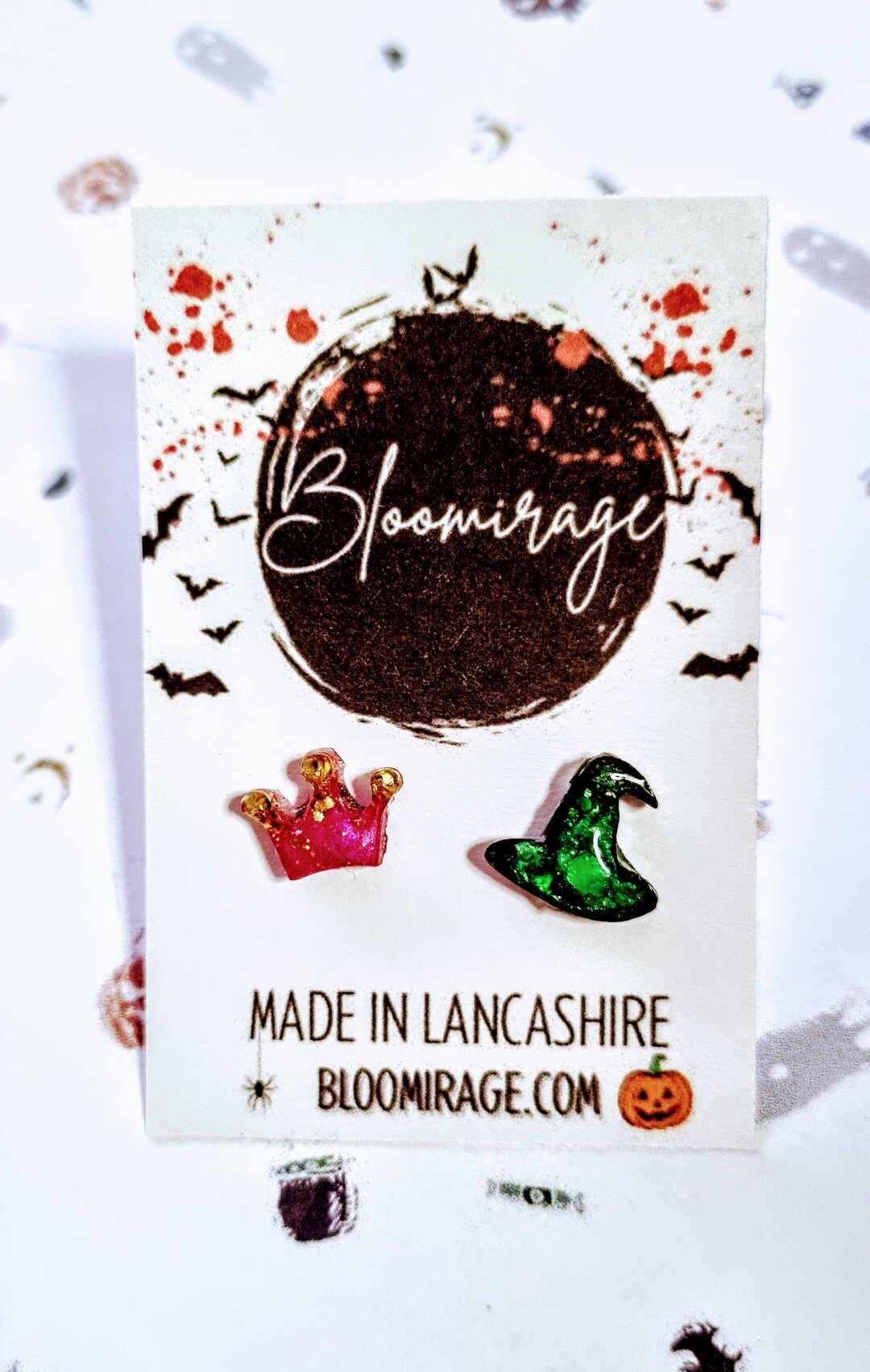 Elphaba and Glinda, Witches of OZ, Wicked Inspired, HALLOWEEN Stud ...