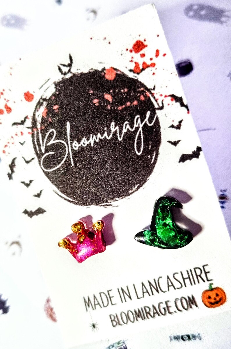 Elphaba and Glinda Stud Earrings | Witches of OZ | Wicked Inspired ...