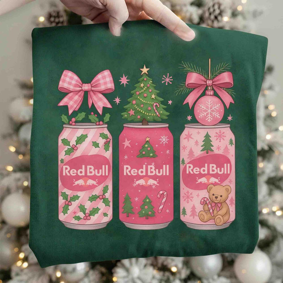 Christmas Red Bull Png, Redbull Png, Red Bull ENERGY Png, Xmas Coca ...