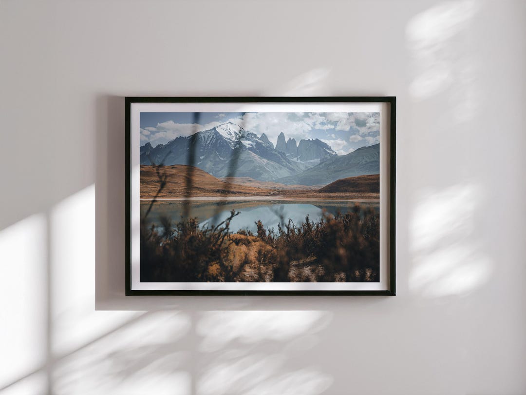 Torres Del Paine Print, Patagonia Landscape, Minimalist Nature Decor - Etsy