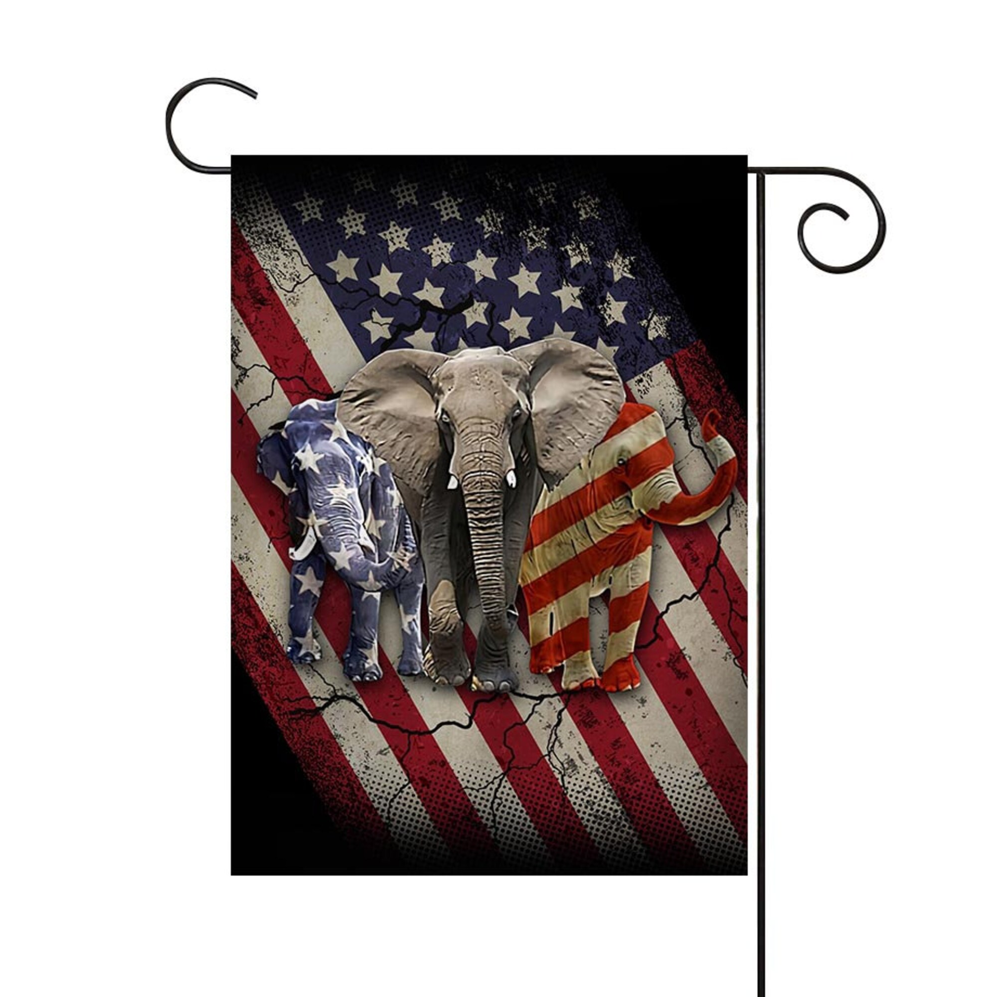 Elephant Happy Independence Day, Elephant Fourth Of July Flag, Elephant ...
