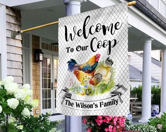 Chicken Coop Flag - Etsy