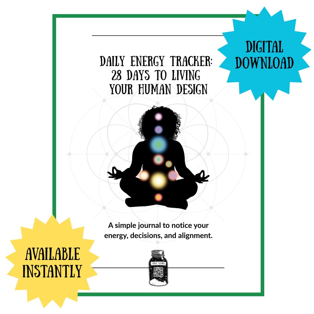 28 Day Human Design Journal | Printable Energy Tracker PDF | Daily ...