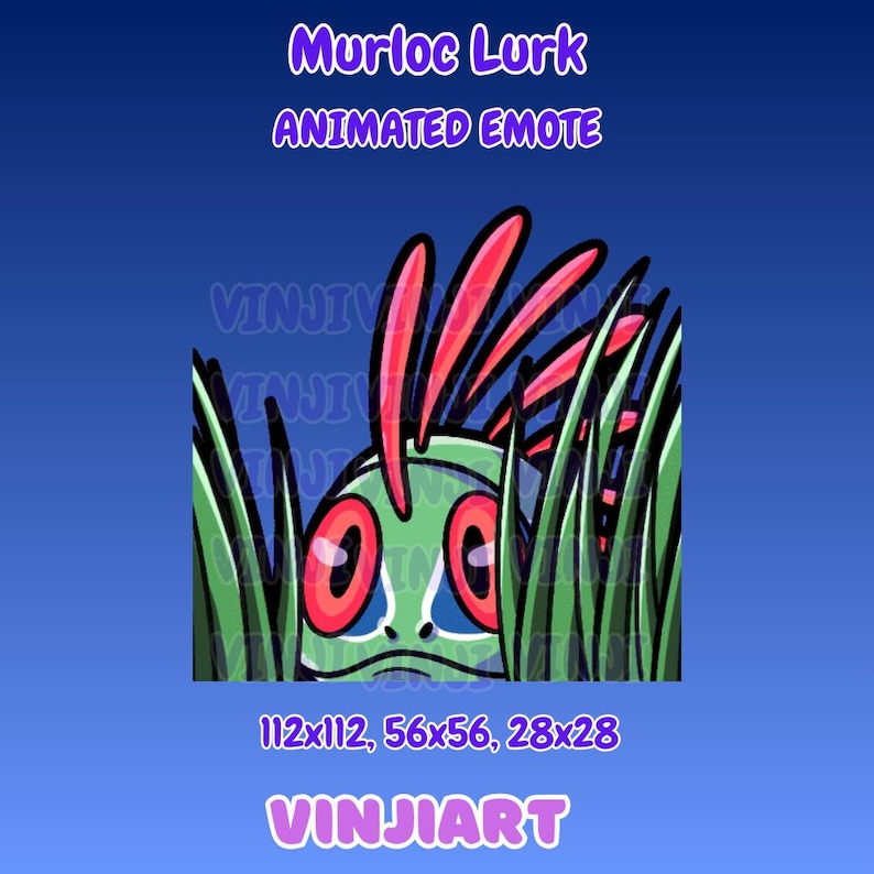 Murloc Lurk Animated Emote for Twitch, Discord, Youtube (digital ...