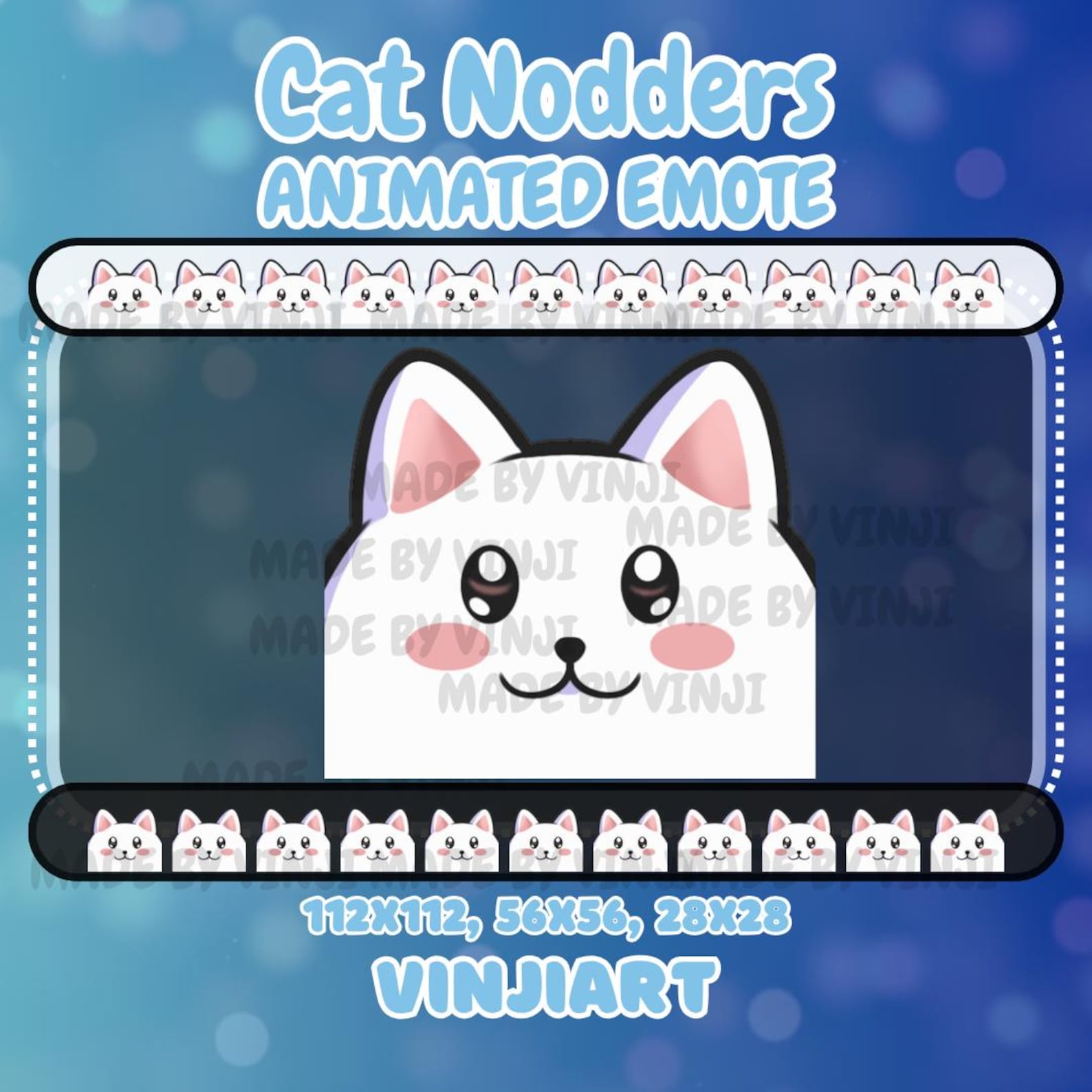 Cat Nodders ANIMATED EMOTE: Digital Download Gif Twitch Youtube Kick ...