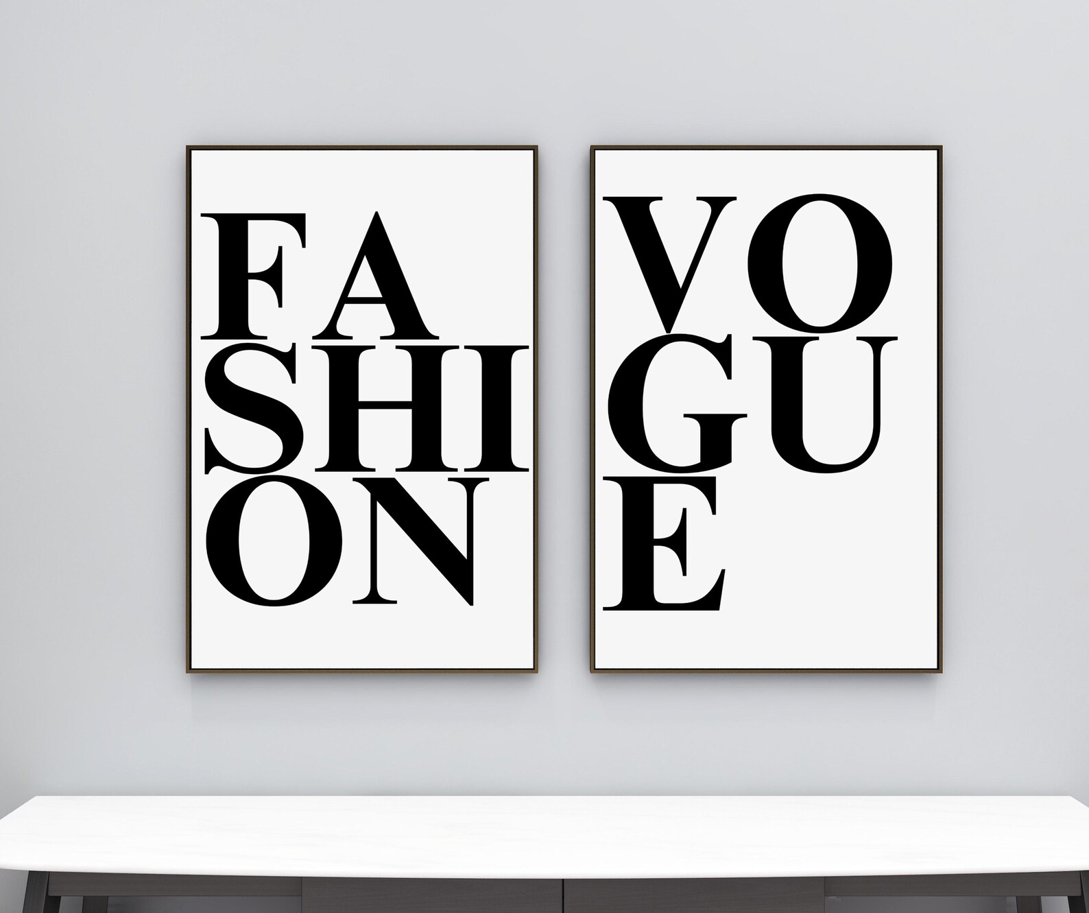 FASHION & VOGUE Printable Posters – Fashion Vogue Typography PRINTABLE ...