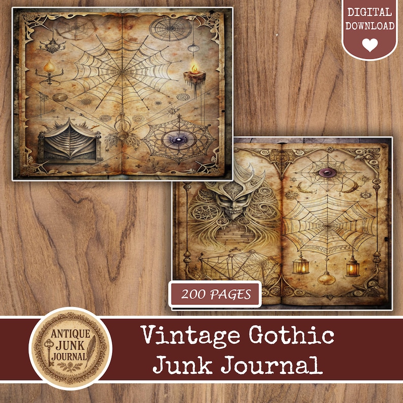 Gothic Junk Journal Printable, Gothic Journal Kits, Gothic Junk Journal ...