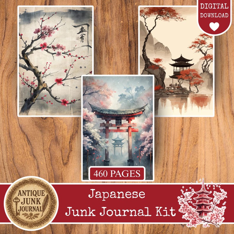 Japan Junk Journal Paper, Japanese Cherry Blossom, Japanese Junk ...