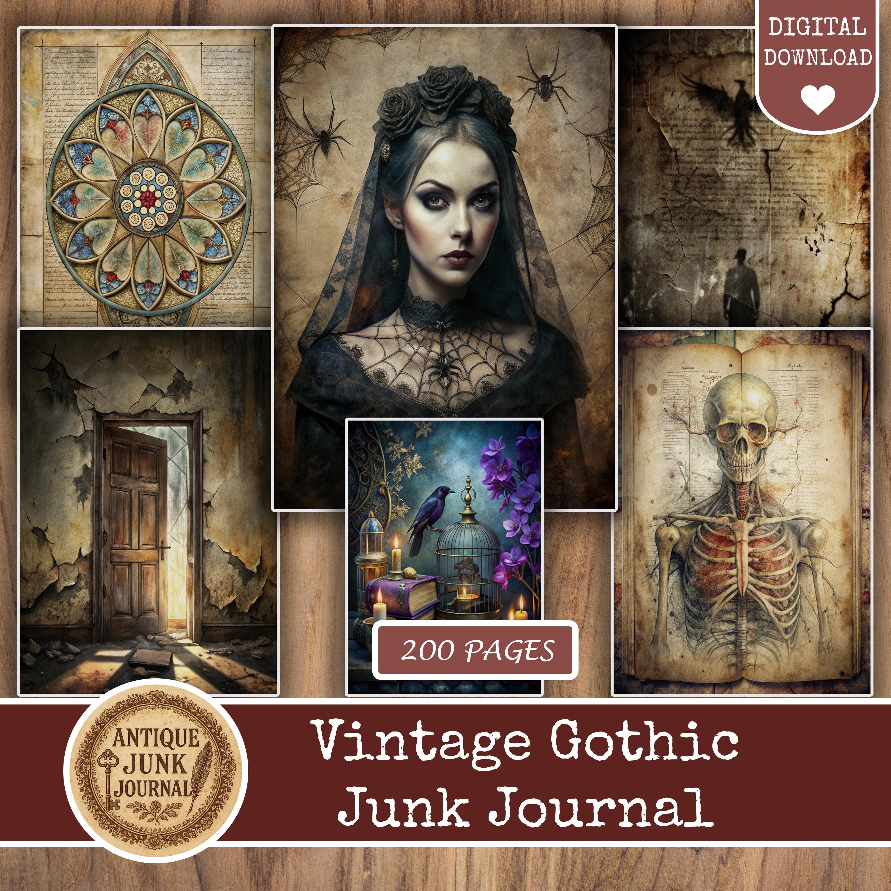 Gothic Junk Journal Kits, Gothic Journal Kits, Junk Journal Supplies ...