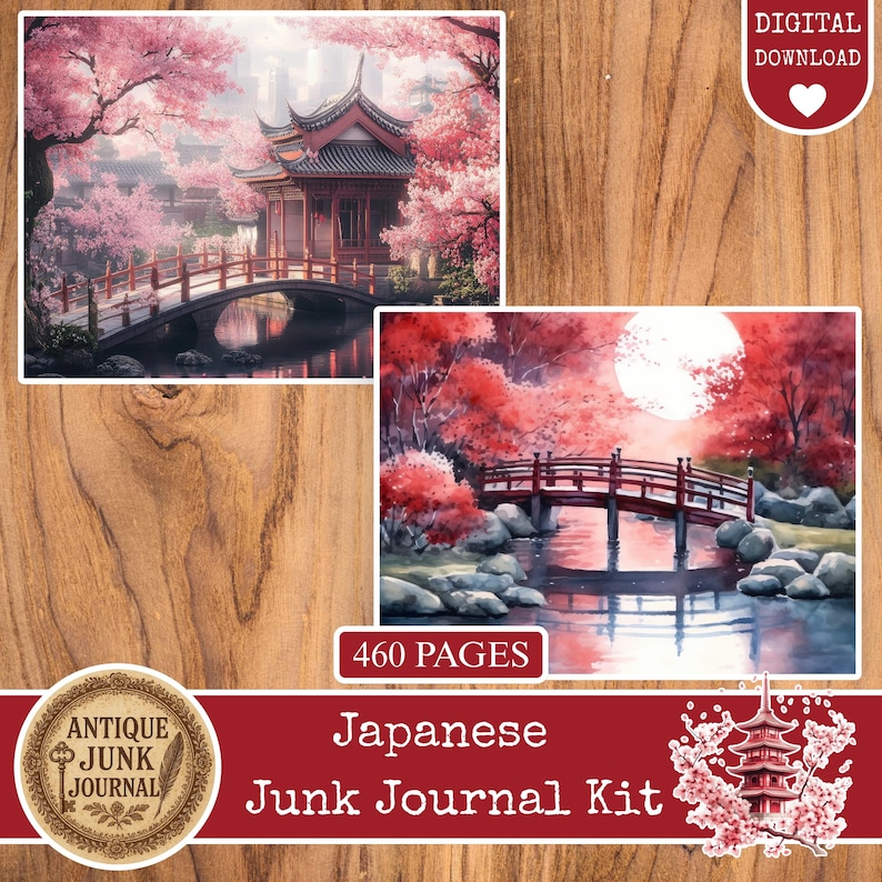 Japan Junk Journal Paper, Japanese Cherry Blossom, Japanese Junk ...