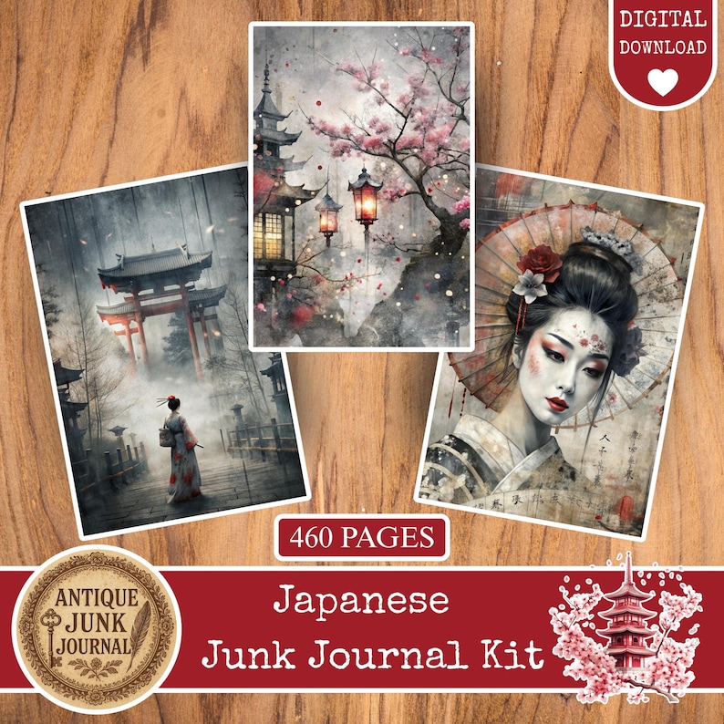 Japan Junk Journal Paper, Japanese Cherry Blossom, Japanese Junk ...