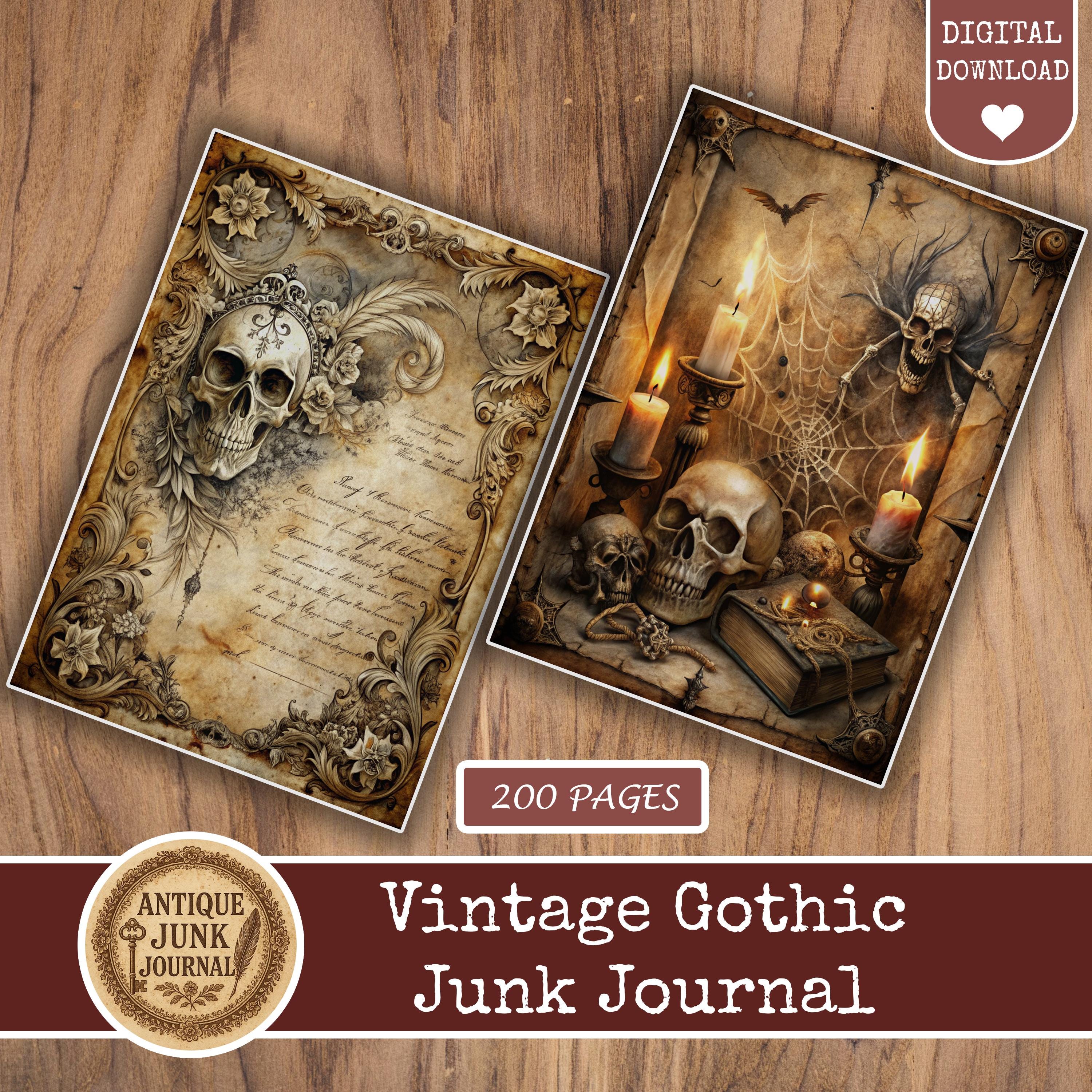 Gothic Junk Journal Kits, Gothic Journal Kits, Junk Journal Supplies ...