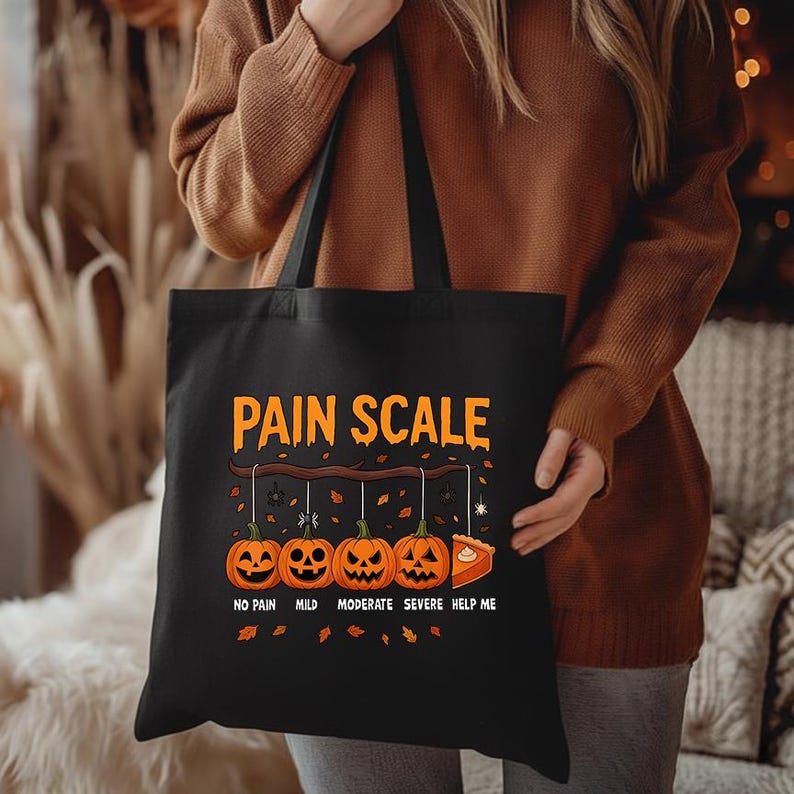Pumpkin Pain Scale PNG: Funny Halloween Design (digital Download) - Etsy