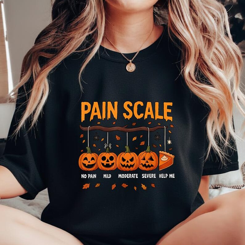 Pumpkin Pain Scale PNG: Funny Halloween Design (digital Download) - Etsy